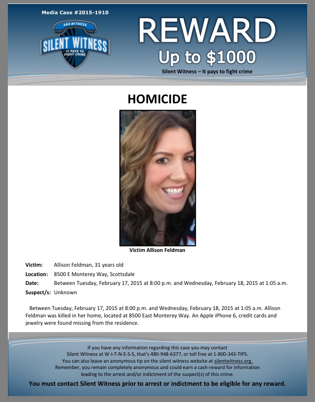 Scottsdale Pd Has Dna Sample In Feldman Case