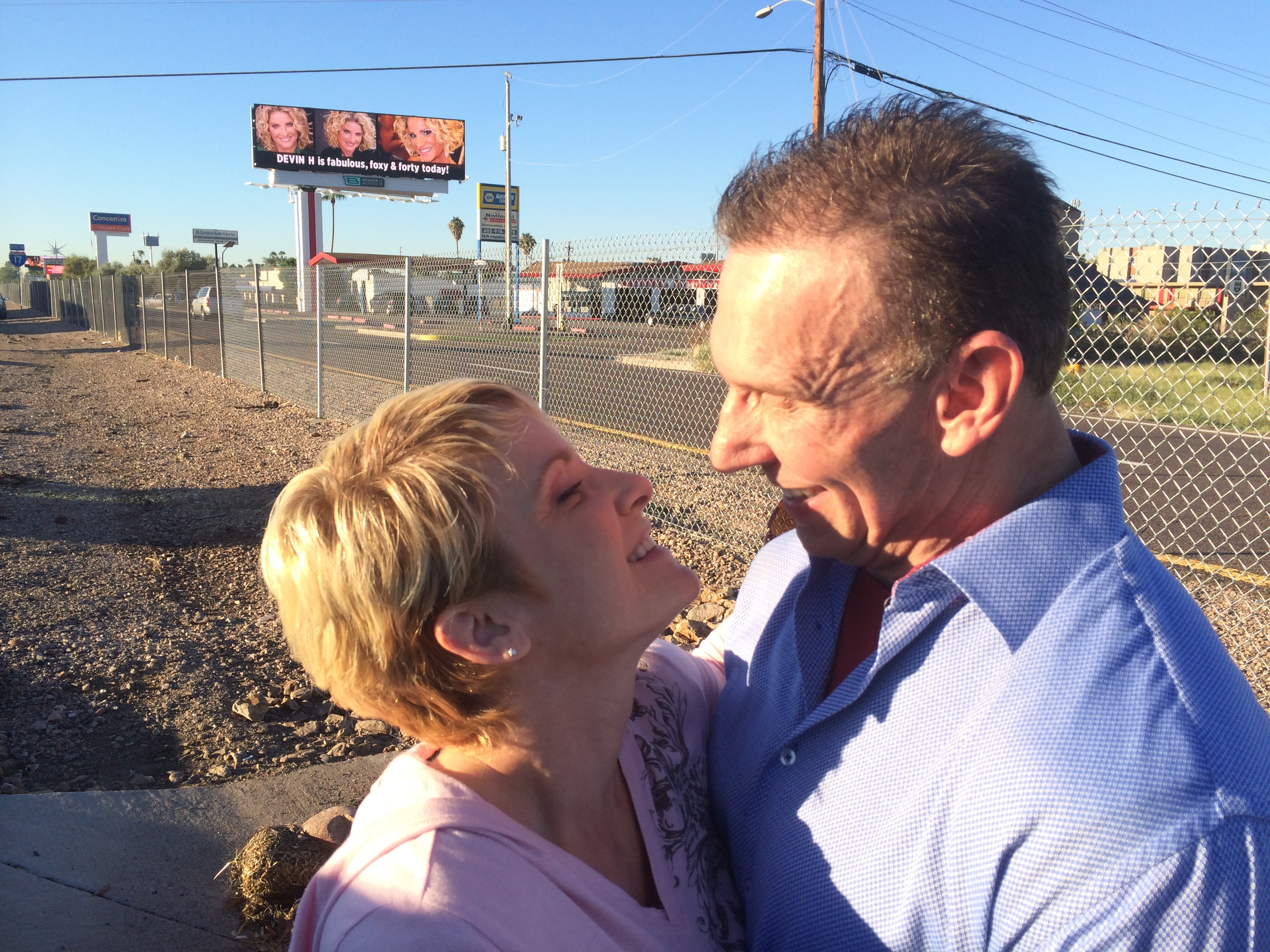 Husband takes surprise birthday gift to new heights | 12news.com