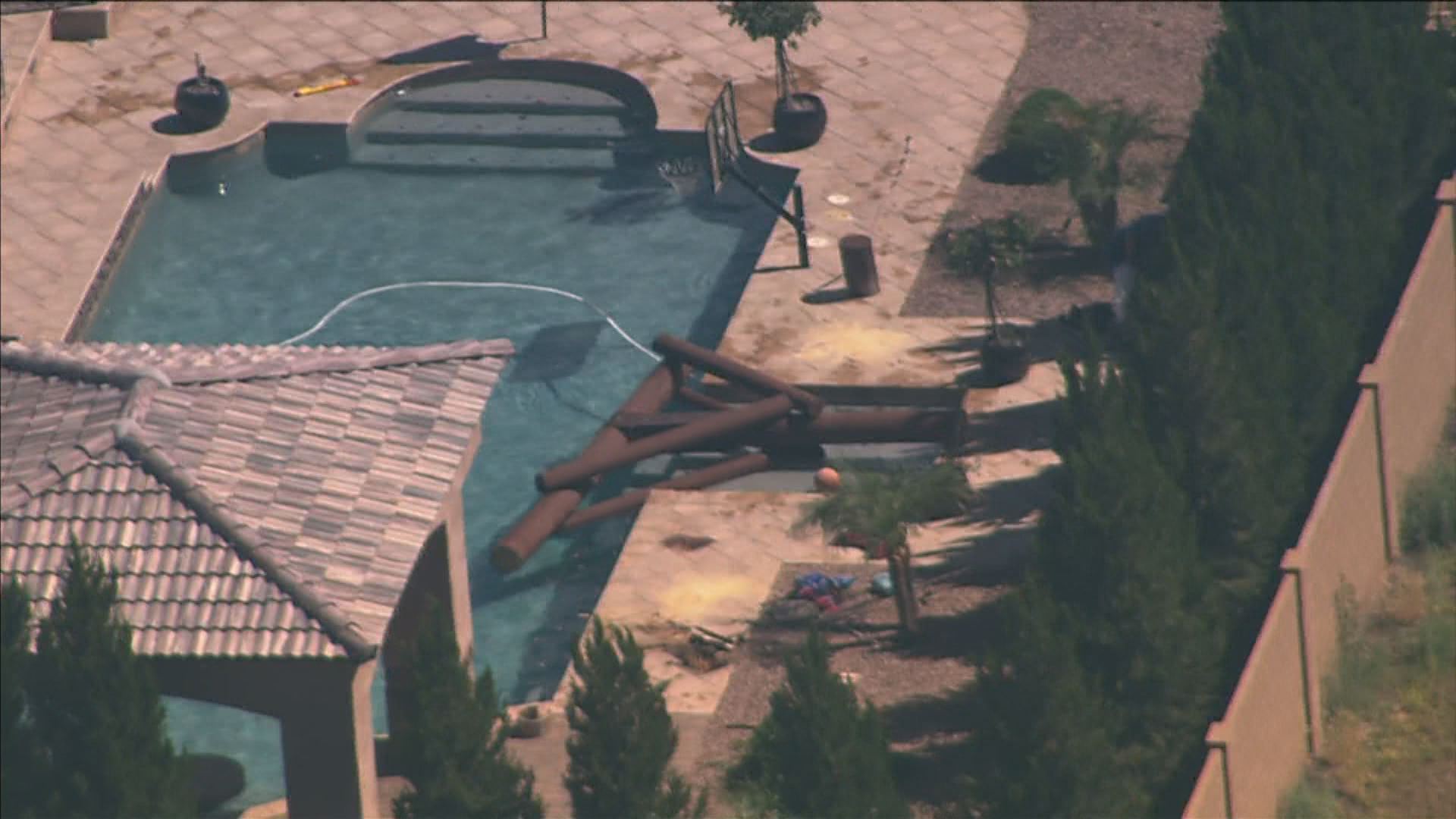 Girl dies, another injured after Gilbert pool swing collapses | 12news.com