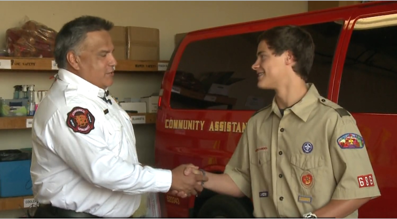 Eagle Scout honored by Phoenix Fire Department | 12news.com