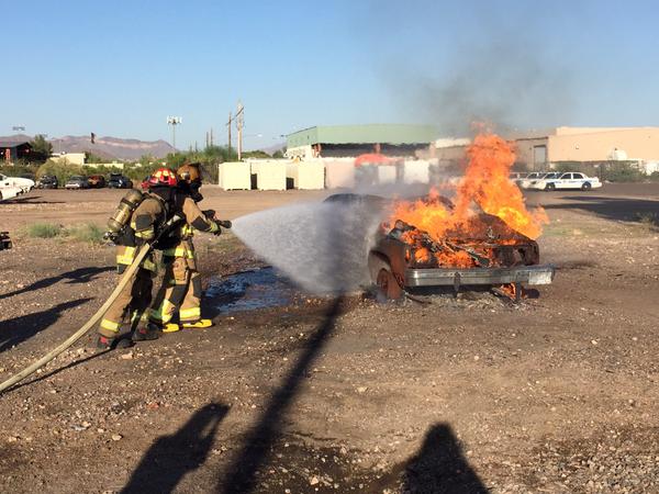 Mark Curtis experiences what it's like to be a firefighter | 12news.com