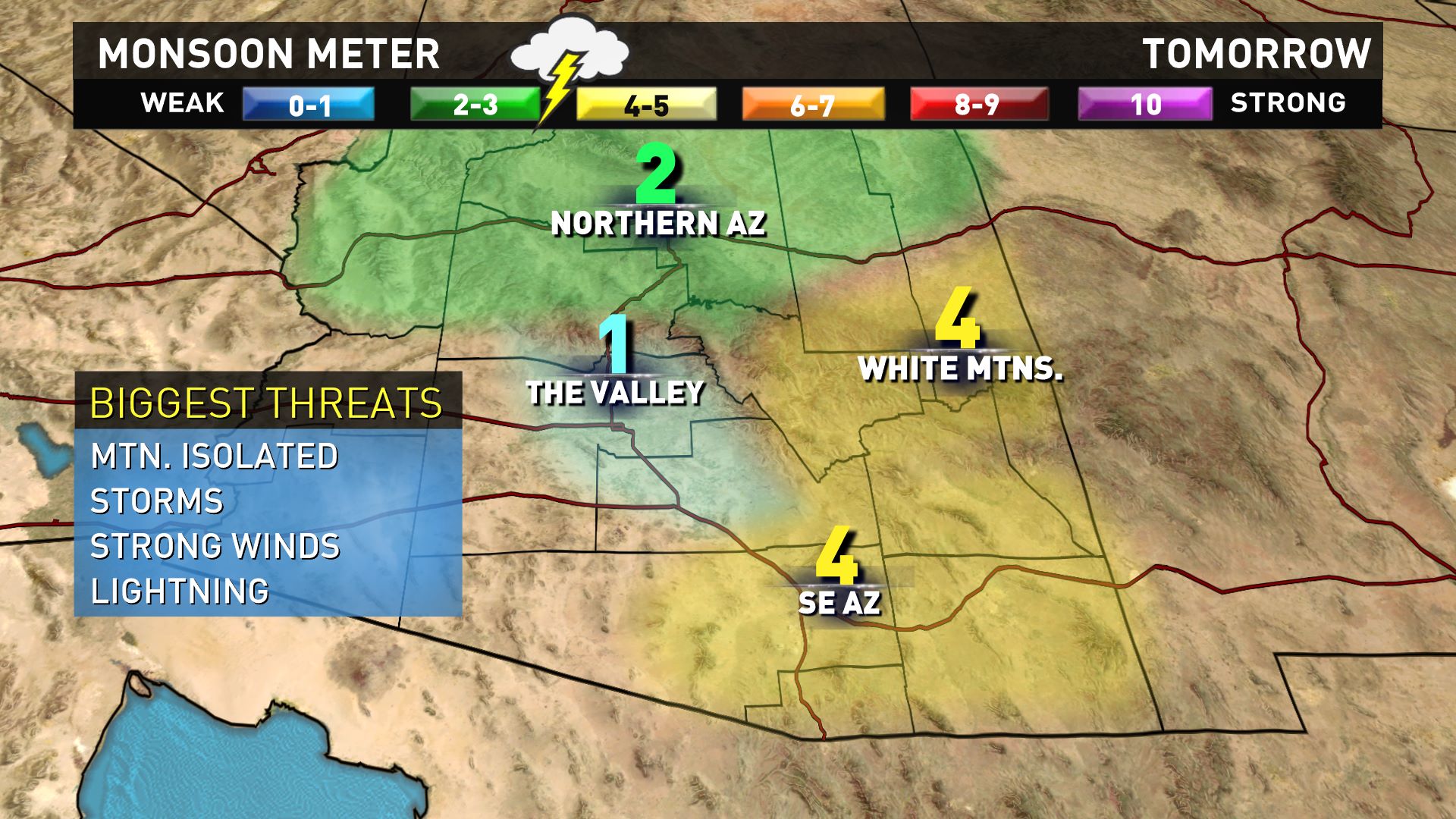Monsoon Meter: a breakdown of the numbers | 12news.com
