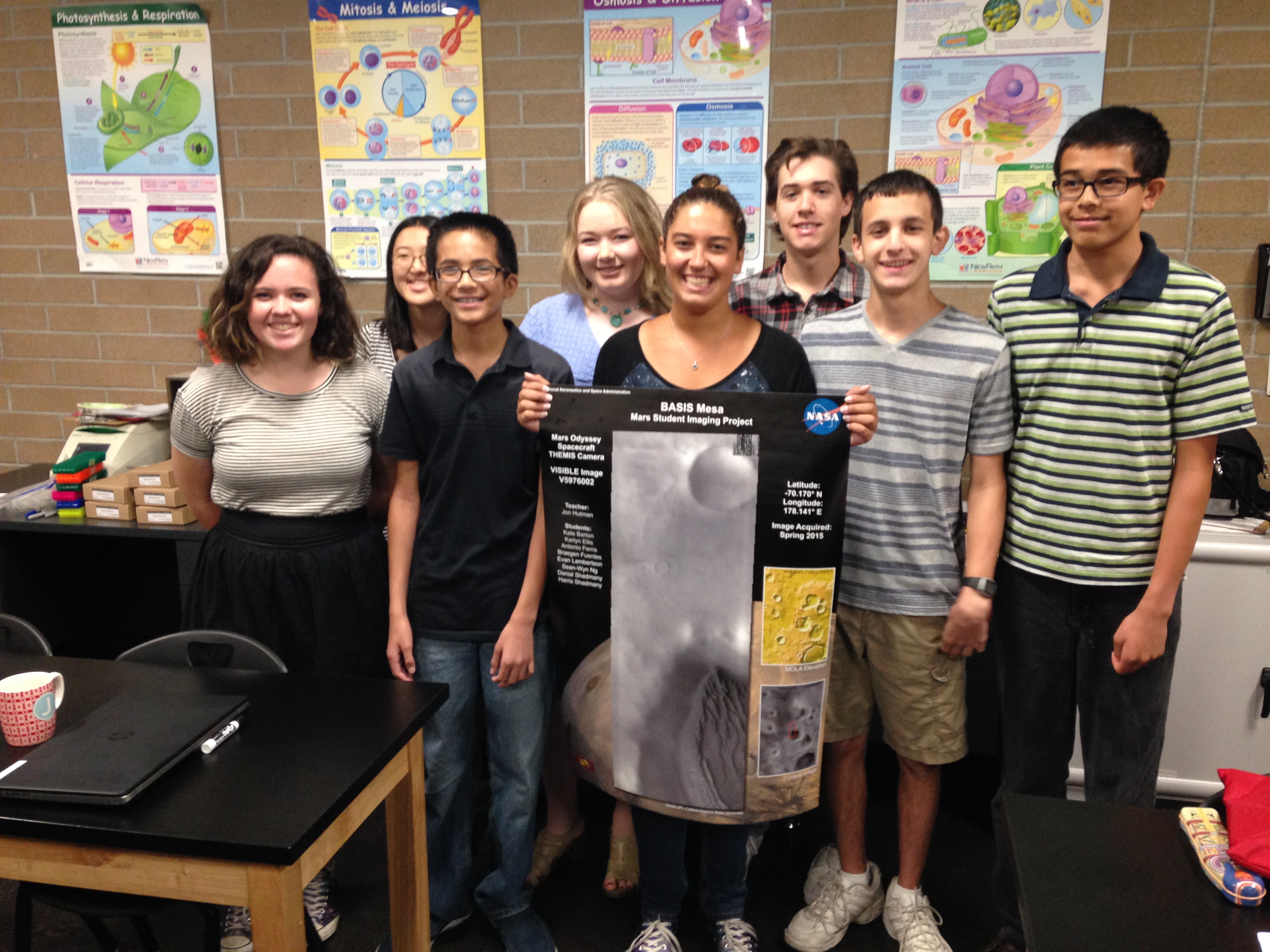 BASIS Mesa students learn about craters on Mars | 12news.com