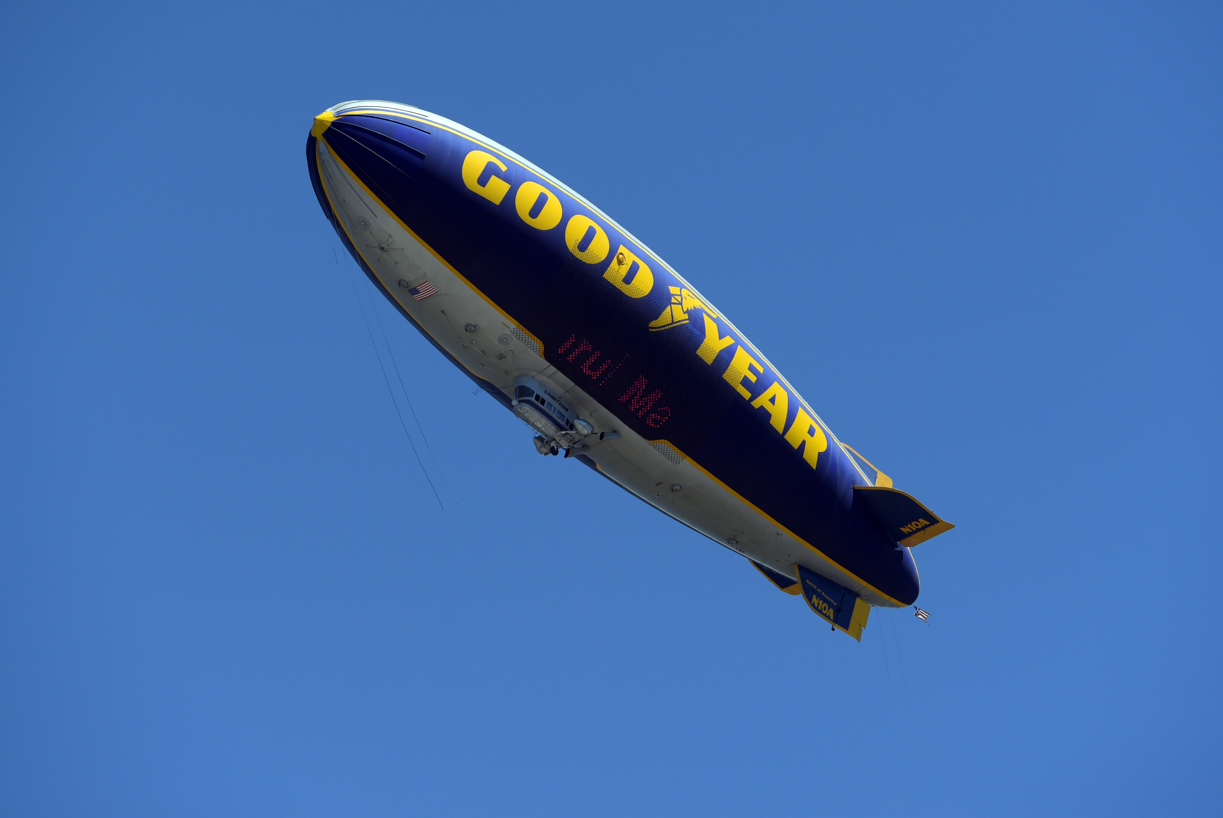 Goodyear Blimp inspires as it flies above PIR | 12news.com