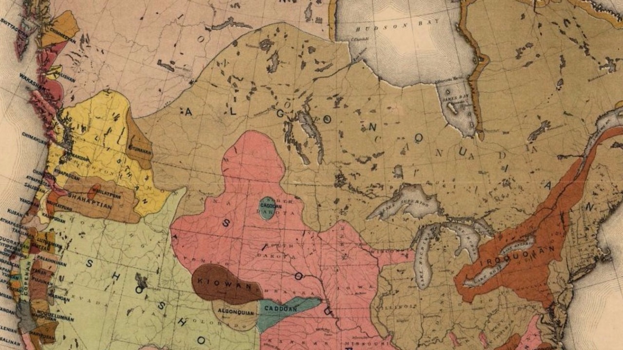 Amazing historical map shows languages of Native Americans | 12news.com