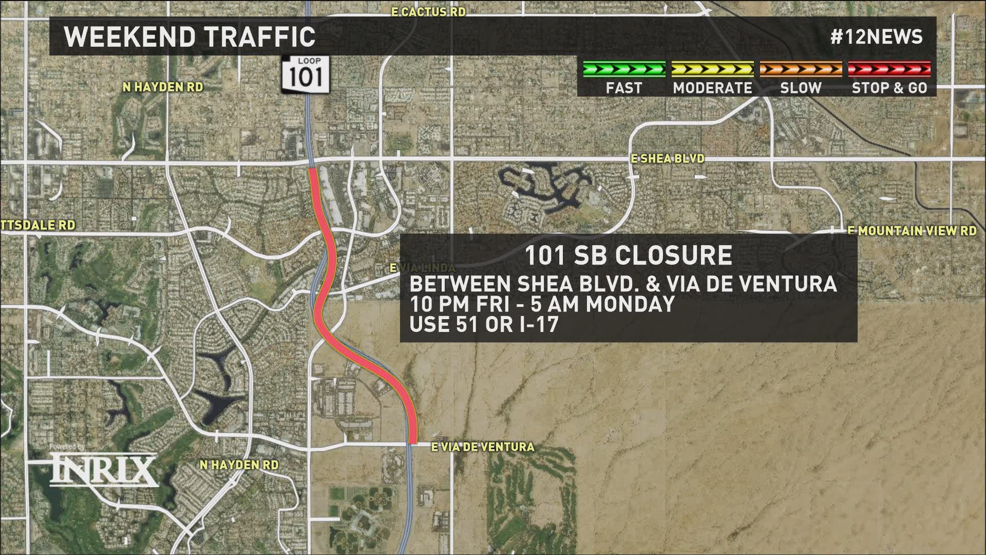 Check your weekend traffic commute before hitting the road | 12news.com