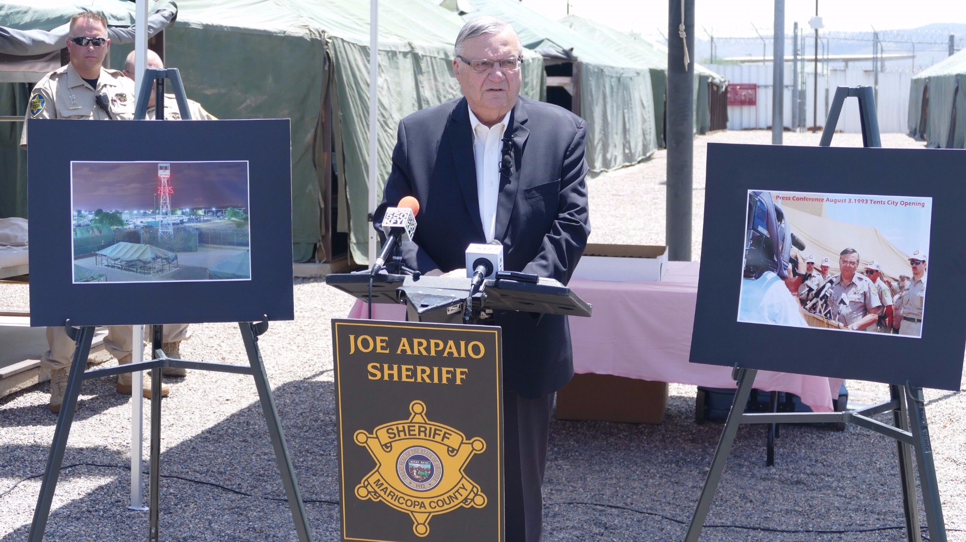 Arpaio celebrates 23 years of Phoenix tent city jail | 12news.com