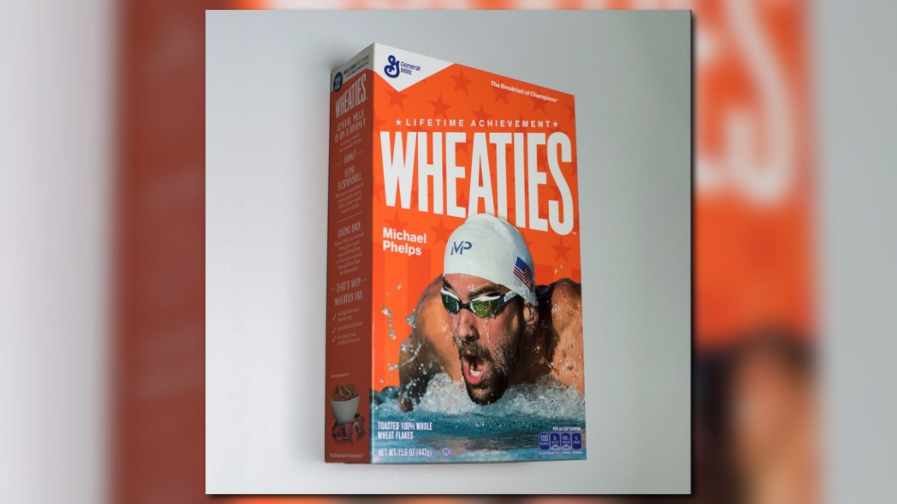 Michael Phelps makes historic appearance on Wheaties box | 12news.com