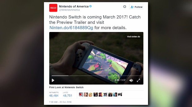 The Nintendo Switch is officially revealed in new trailer | 12news.com