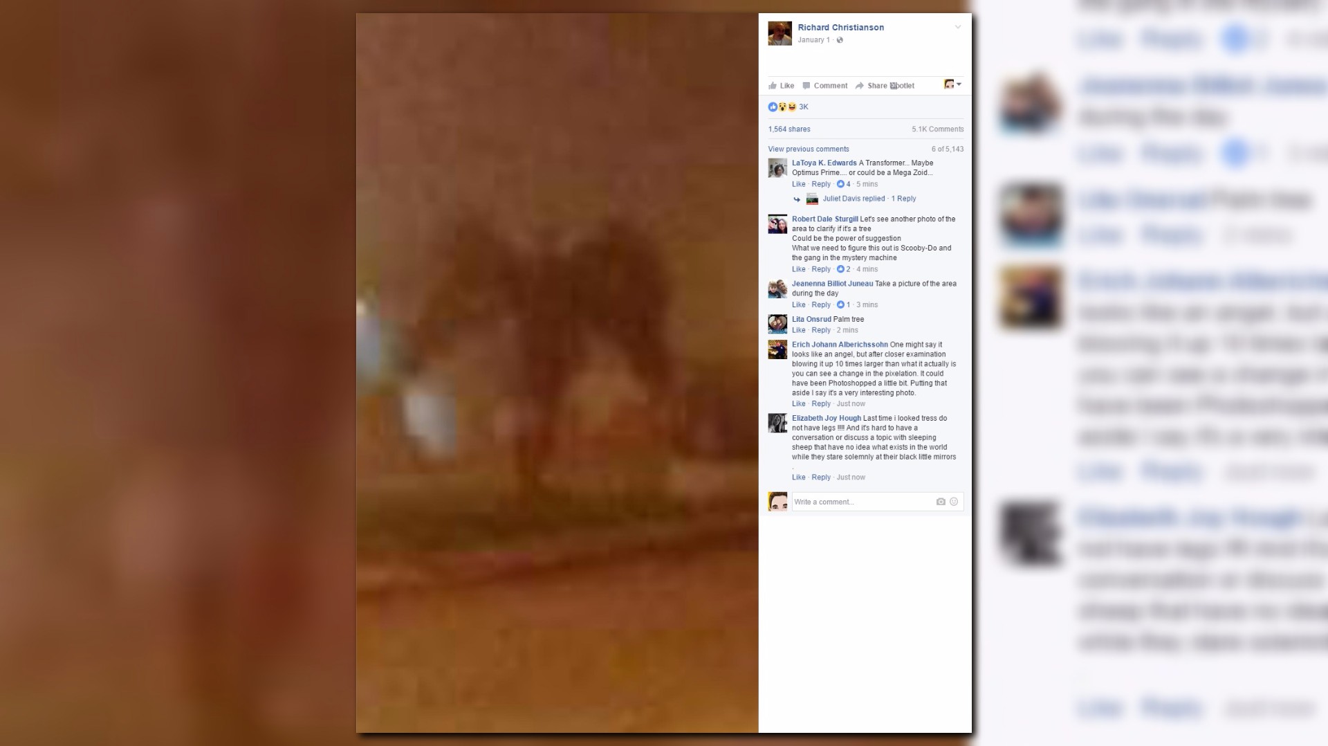 Internet debates 'demon' or 'angel' appearing in viral photo | abc10.com