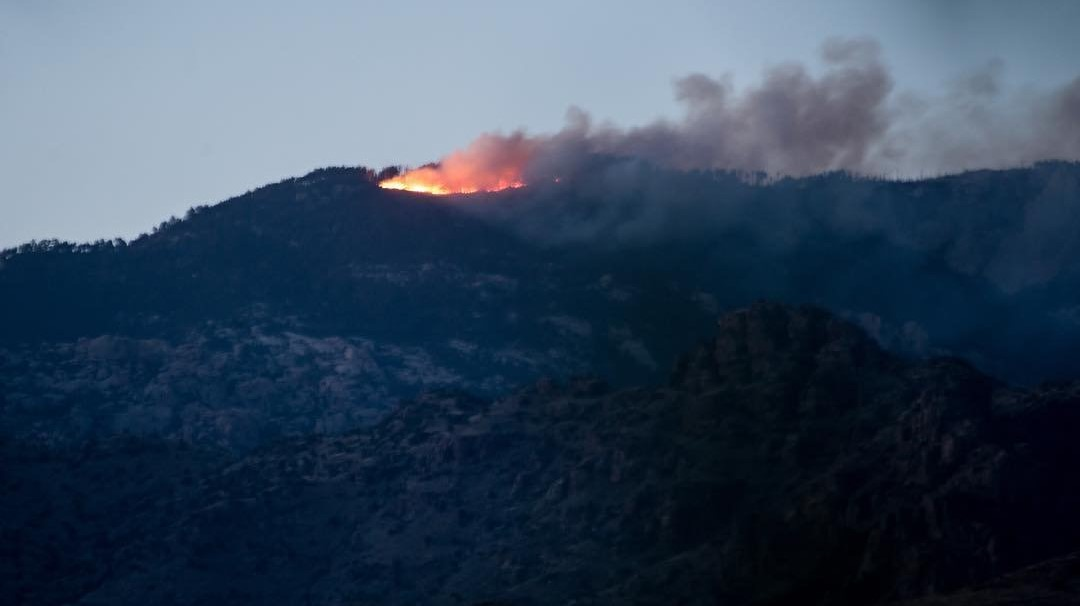 Fire burning on Mt. Lemmon | 12news.com