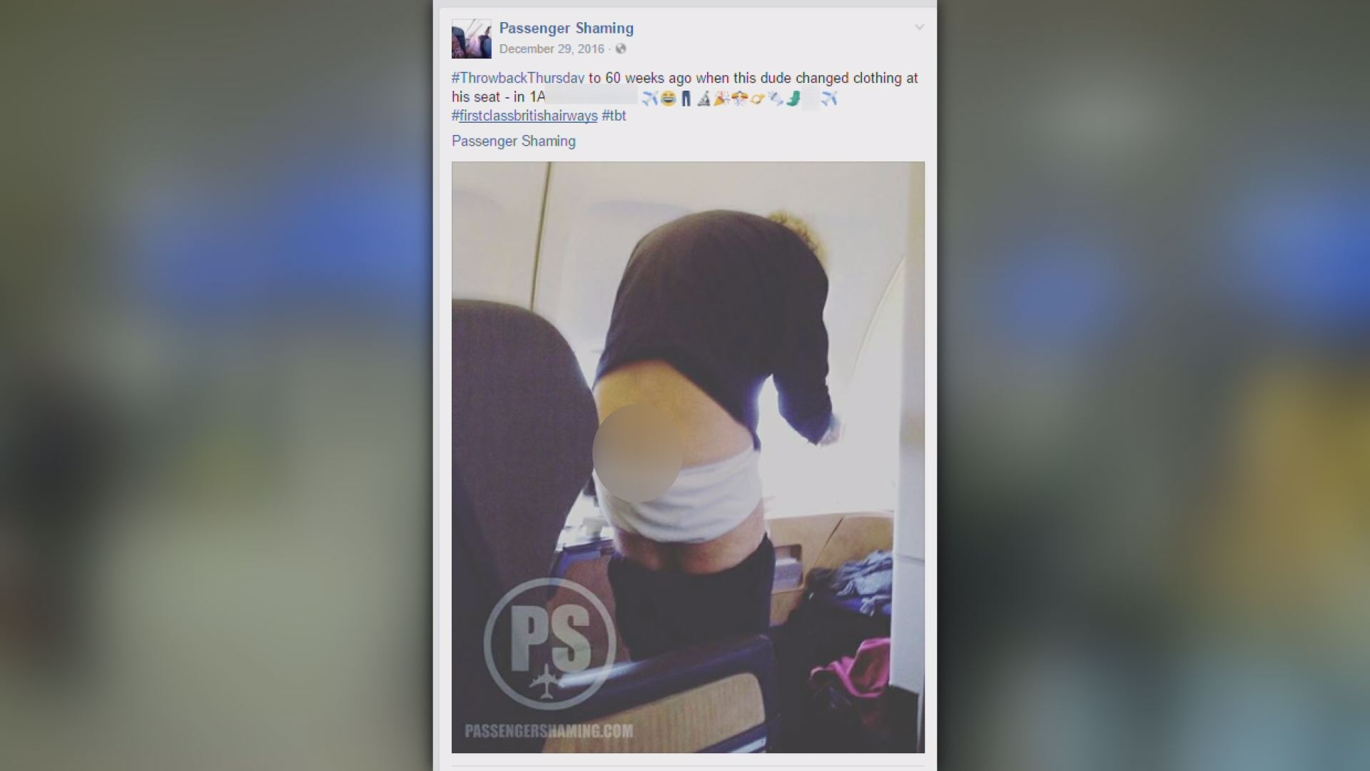 PHOTOS: Passenger Shaming on airplanes | 12news.com