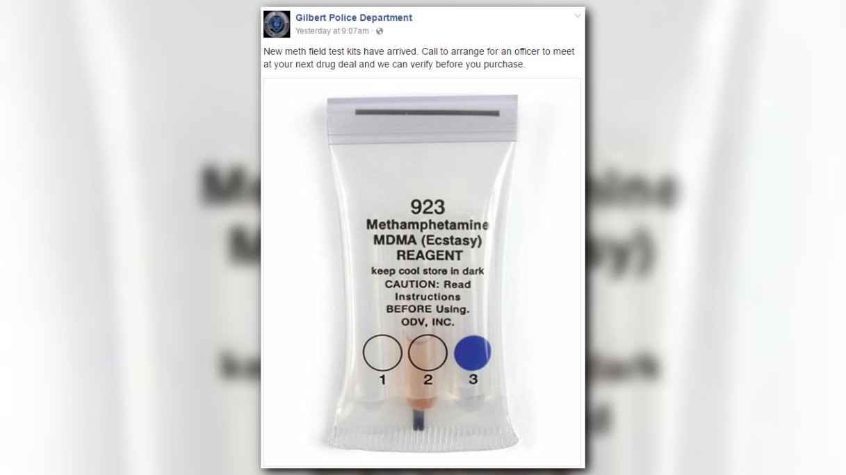 If you think your meth dealer is gipping you - Gilbert PD's here to ...
