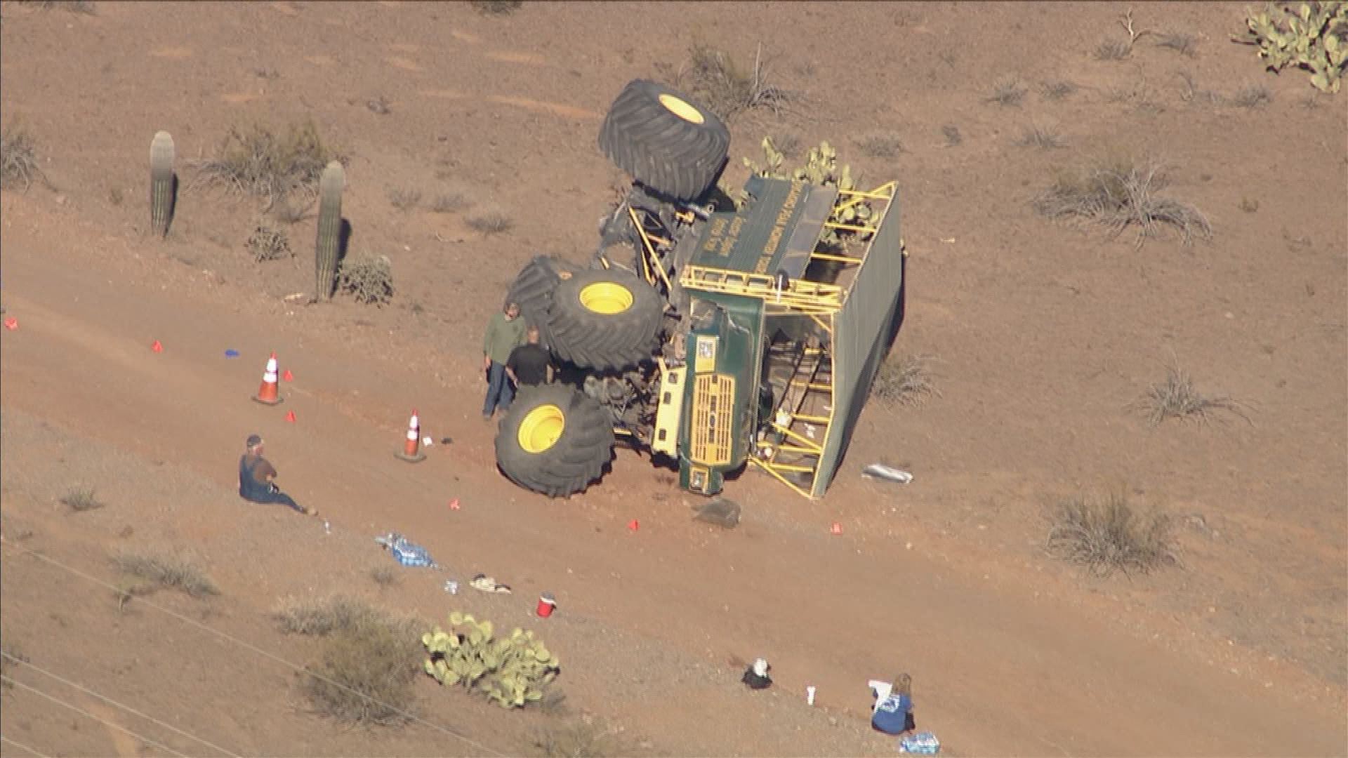 12 injured in monster truck rollover at Arizona ostrich ranch | 12news.com