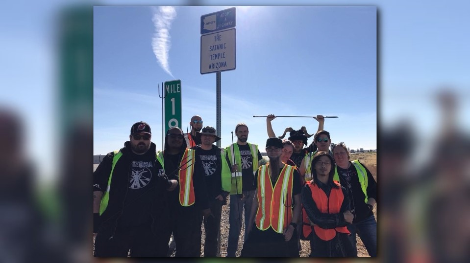 Satanic Temple adopts Arizona highway | 12news.com